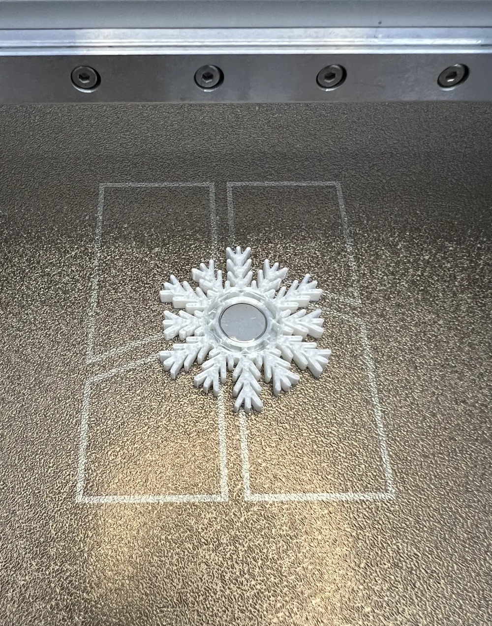 Snowflake Refrigerator Magnet by LEM MakerWorld: Download Free 3D Models