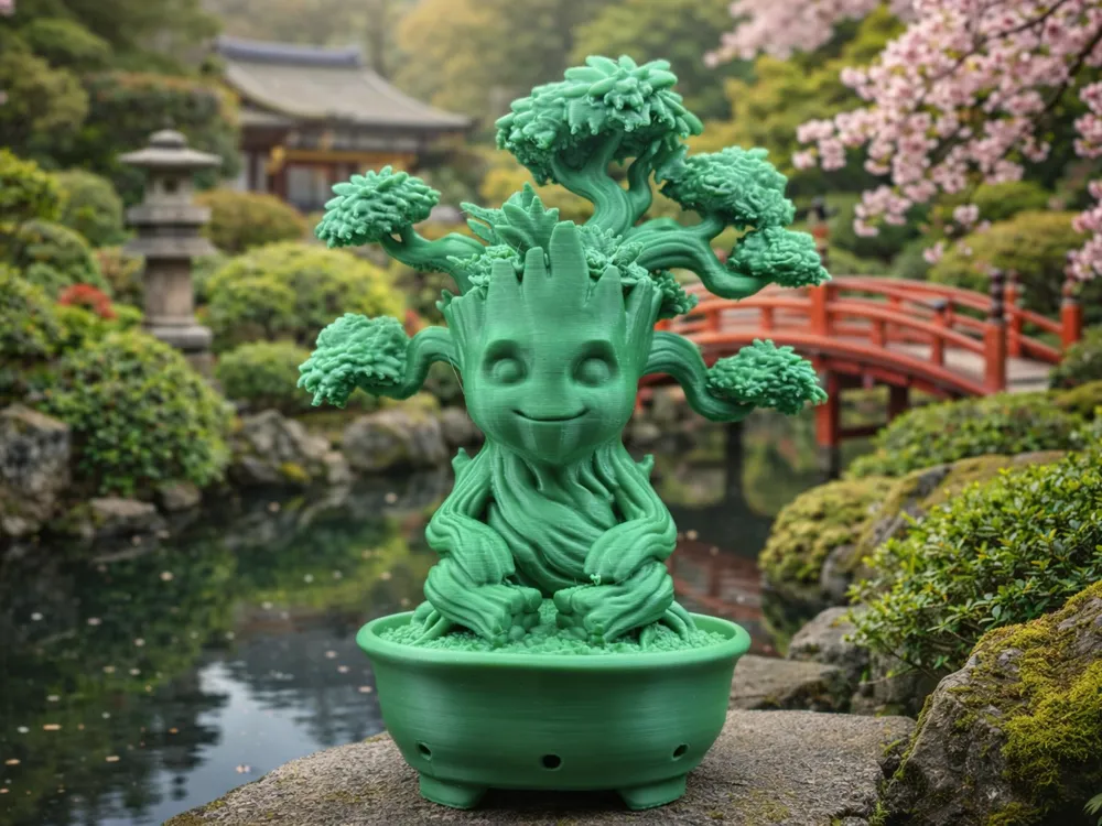 Maceta Bonsái Baby Groot - Modelo de impresión 3D gratuito - MakerWorld