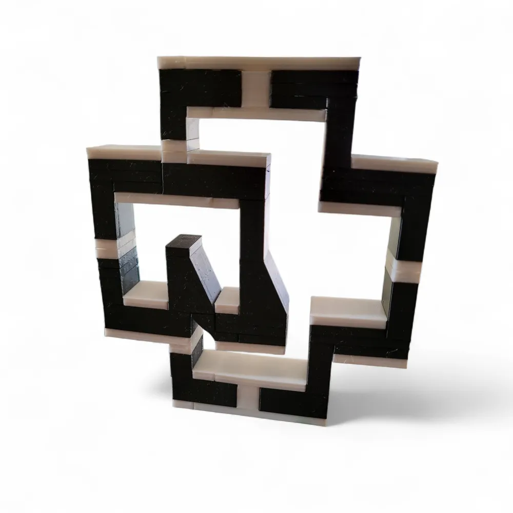 Logo Rammstein - Building Brick - Free 3D Print Model - MakerWorld