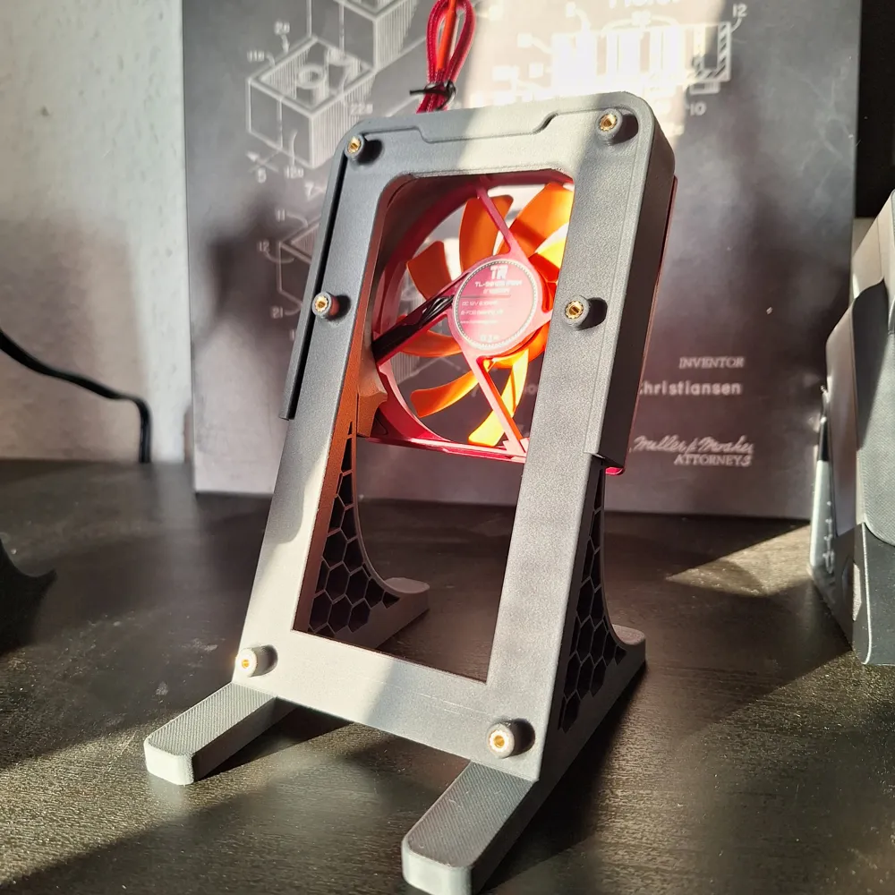 90mm Fan Add-on for NQ+/NQ++ Stand - Free 3D Print Model - MakerWorld