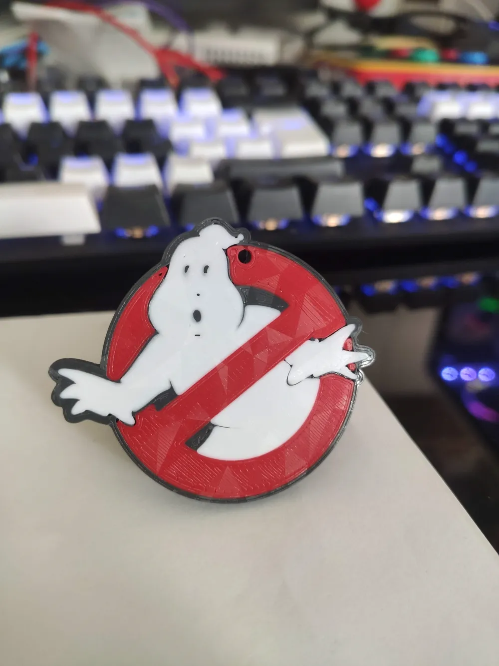 Ghostbusters logo keychain - Free 3D Print Model - MakerWorld