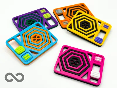 Hexagon Gyro Card Fidget - Print in Place - Free 3D Print Model ...