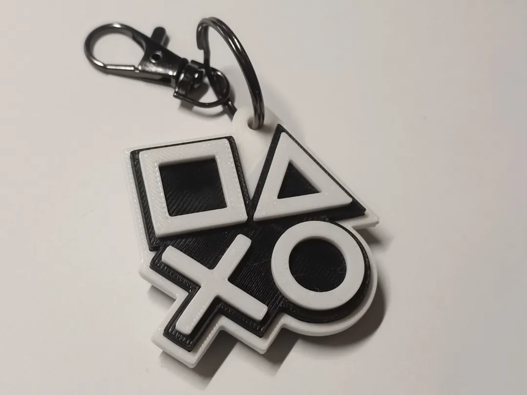 Llavero del símbolo de Playstation - Modelo de impresión 3D gratuito ...