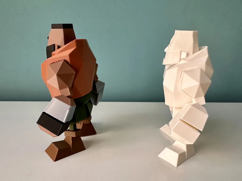 Final Fantasy VII - BARRET - MULTIPART - FF7 - Free 3D Print Model ...