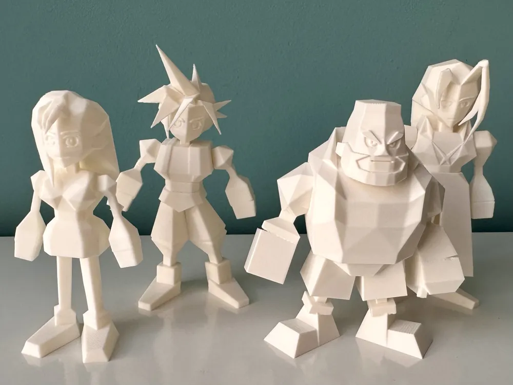 Final Fantasy VII - BARRET - MULTIPART - FF7 - Free 3D Print Model ...