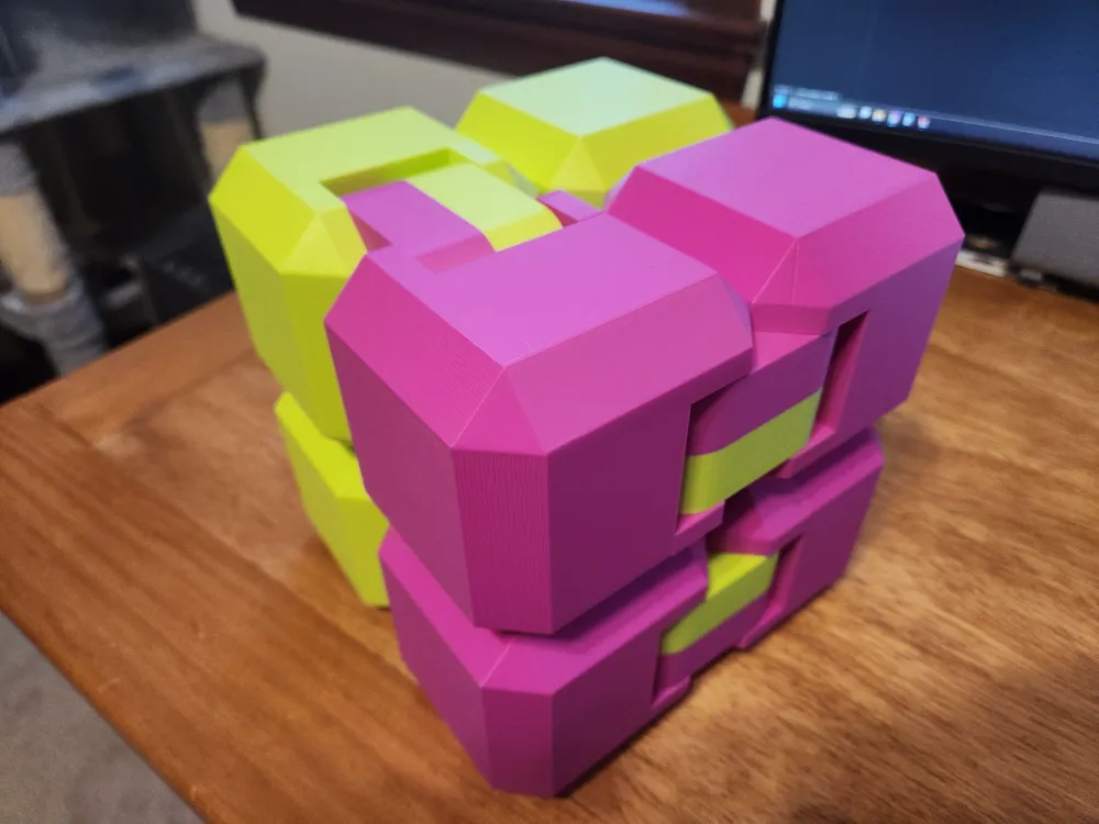 HUGE 4 Inch Fidget Infinity Cube - Free 3D Print Model - MakerWorld