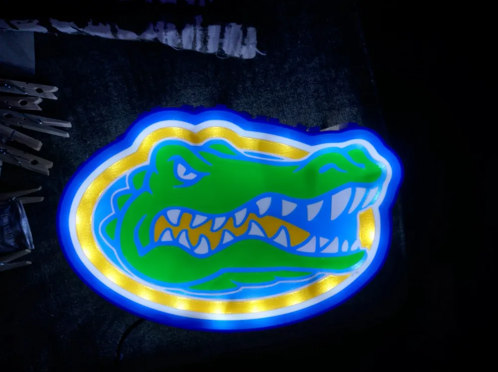 Florida Gator LED light box by Balorfan85 MakerWorld: Download Free 3D ...