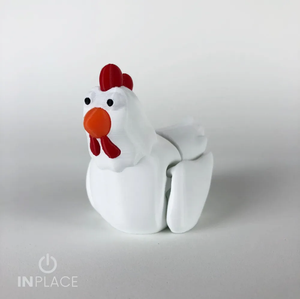 Cute Chicken Articulated - Free 3D Print Model - MakerWorld
