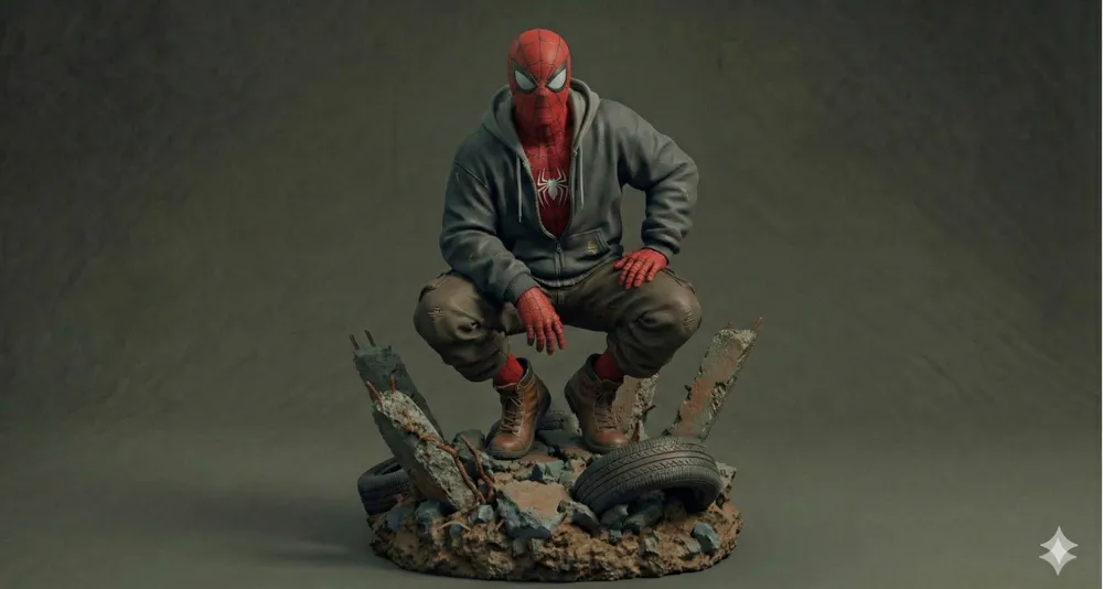 Street Arachnid: Spider-Man Urban Ver. - Free 3D Print Model - MakerWorld