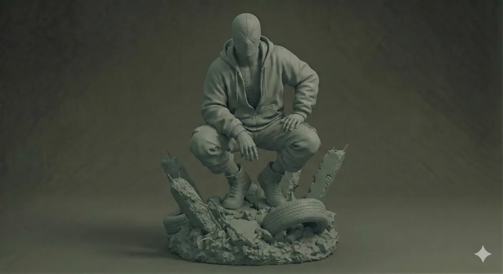 Street Arachnid: Spider-Man Urban Ver. - Free 3D Print Model - MakerWorld