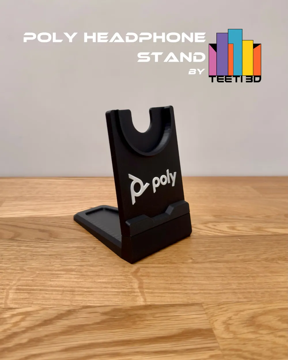 Poly Voyager Headset stand by TeeTi3D - MakerWorld
