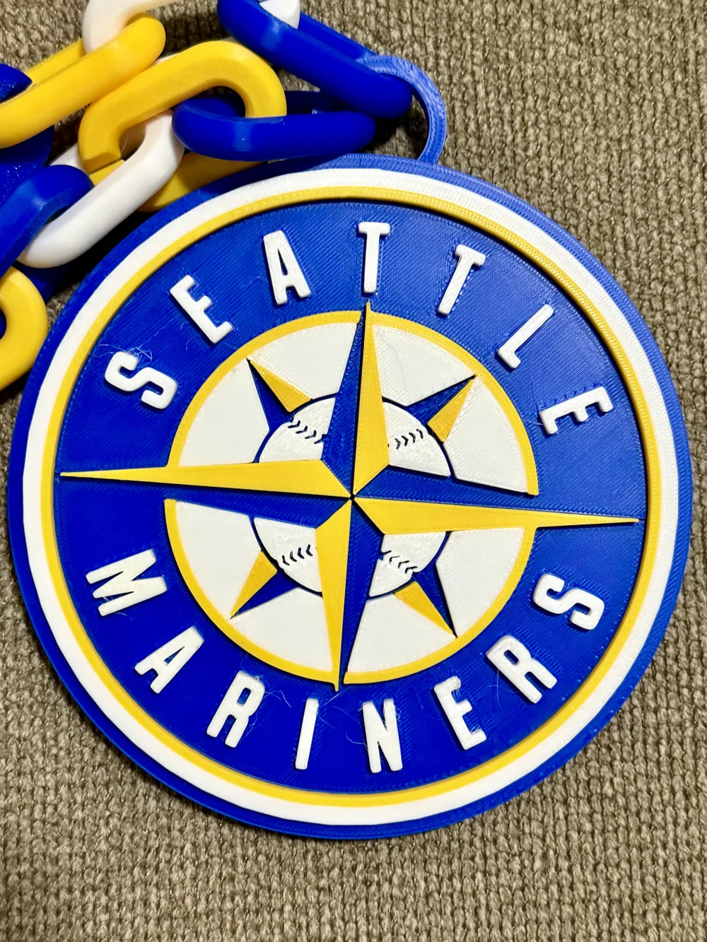 Seattle Mariners oversized logo chain by CTK 3D Printing MakerWorld ...