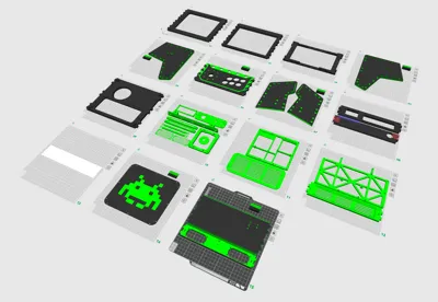 Printed mini arcade machine by Archer MakerWorld: Download Free 3D Models