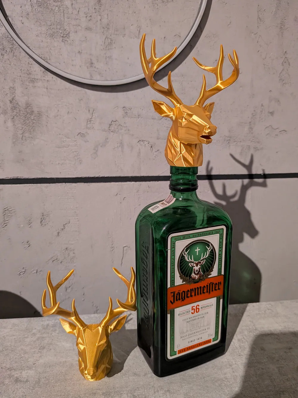 Deer Head Bottle Pourer Cap - Free 3D Print Model - MakerWorld