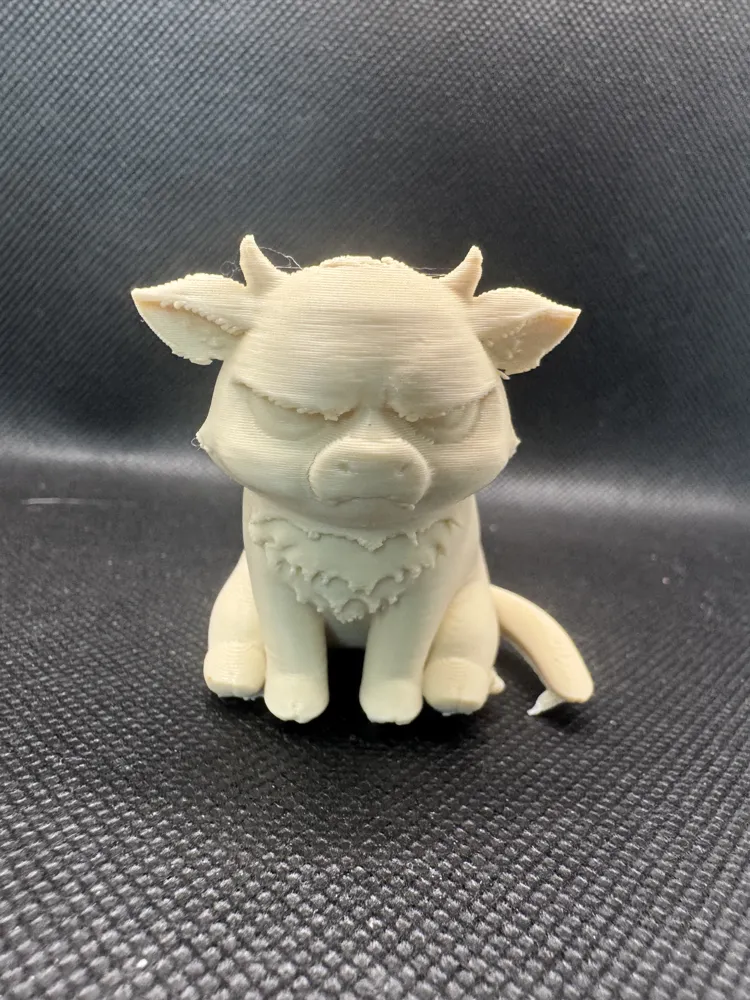 Grumpy Cow – Easy Single-Color Desk Figurine - Free 3D Print Model ...