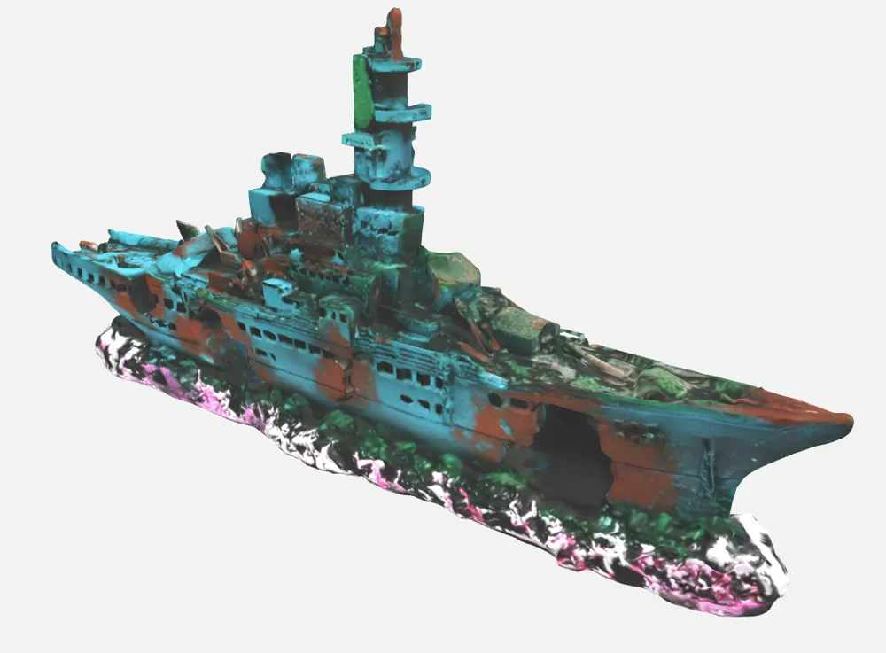 Sunken Cruiser - Free 3D Print Model - MakerWorld