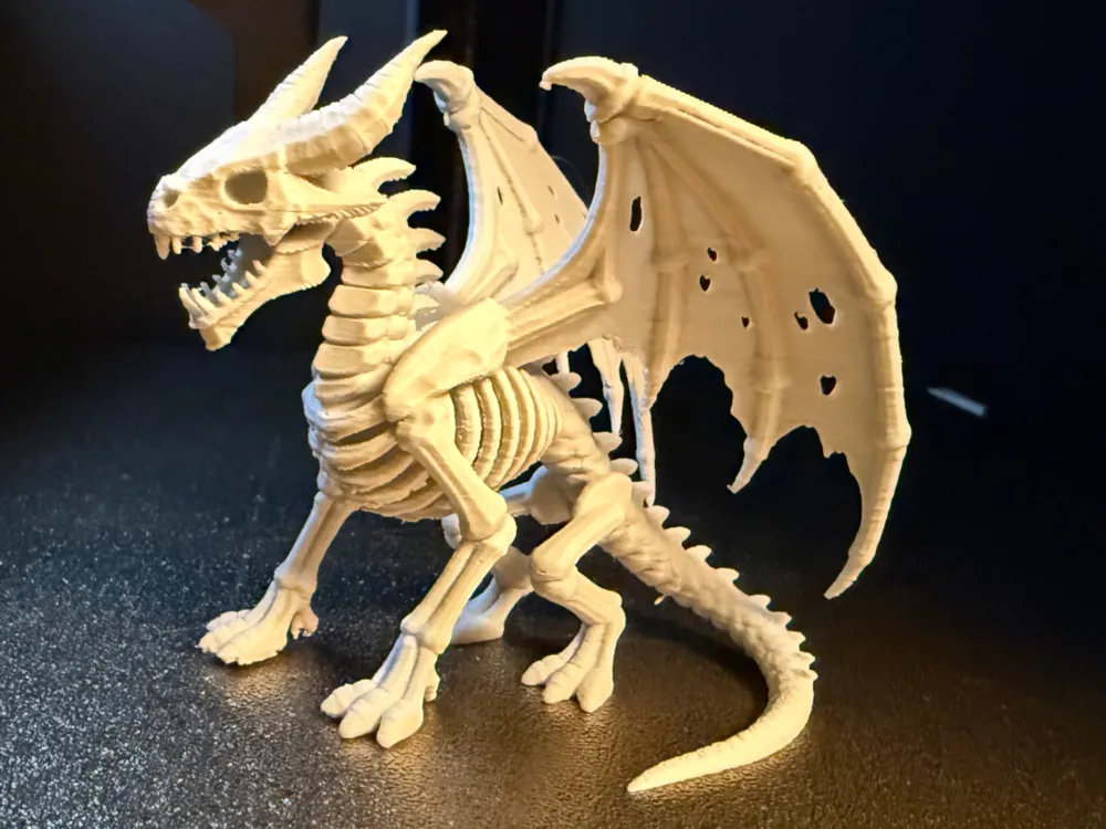 Undead Dragon – Bones - Skeleton Miniature by Tech23 MakerWorld ...