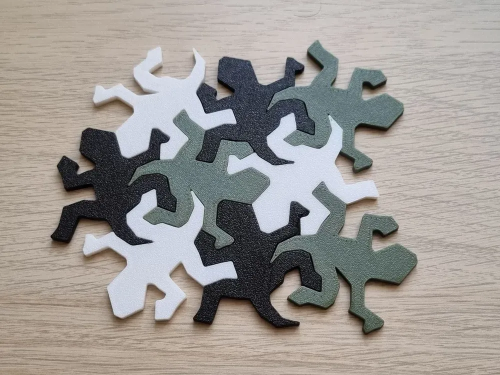 Escher Lizard Pattern by lst_lab - MakerWorld