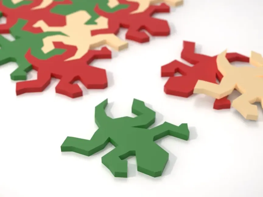 Escher Lizard Pattern by lst_lab - MakerWorld