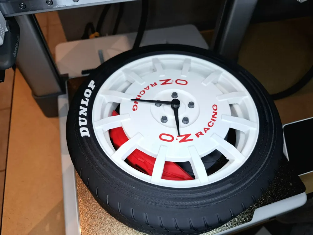 NEW Big Complete Wheels Rally Sport Clock - Free 3D Print Model ...