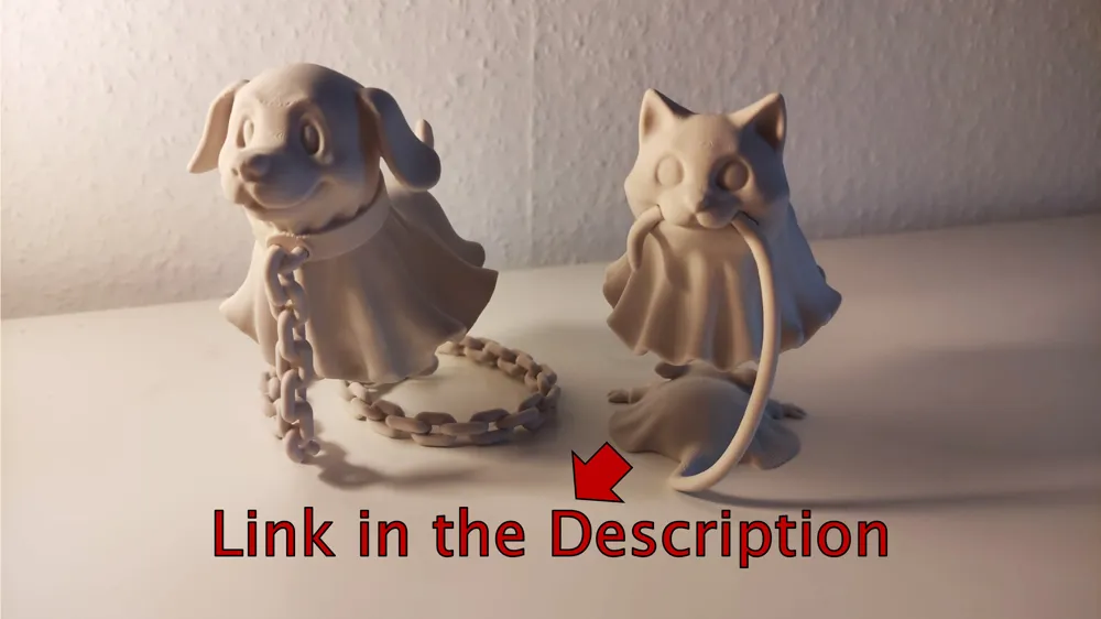 Floating Ghost Dog Illusion [V2 No Glue!] by venderer MakerWorld ...