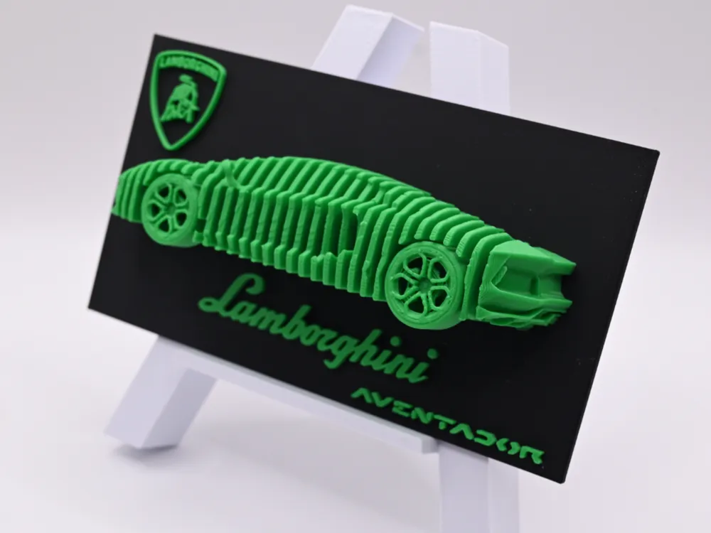 Layered Lamborghini Aventador Sculpture by Teocin MakerWorld: Download ...