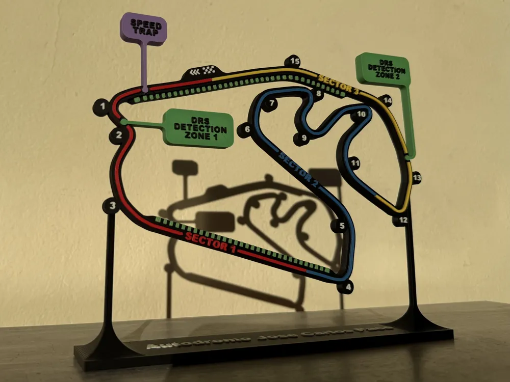 Interlagos Formula 1 track - Free 3D Print Model - MakerWorld