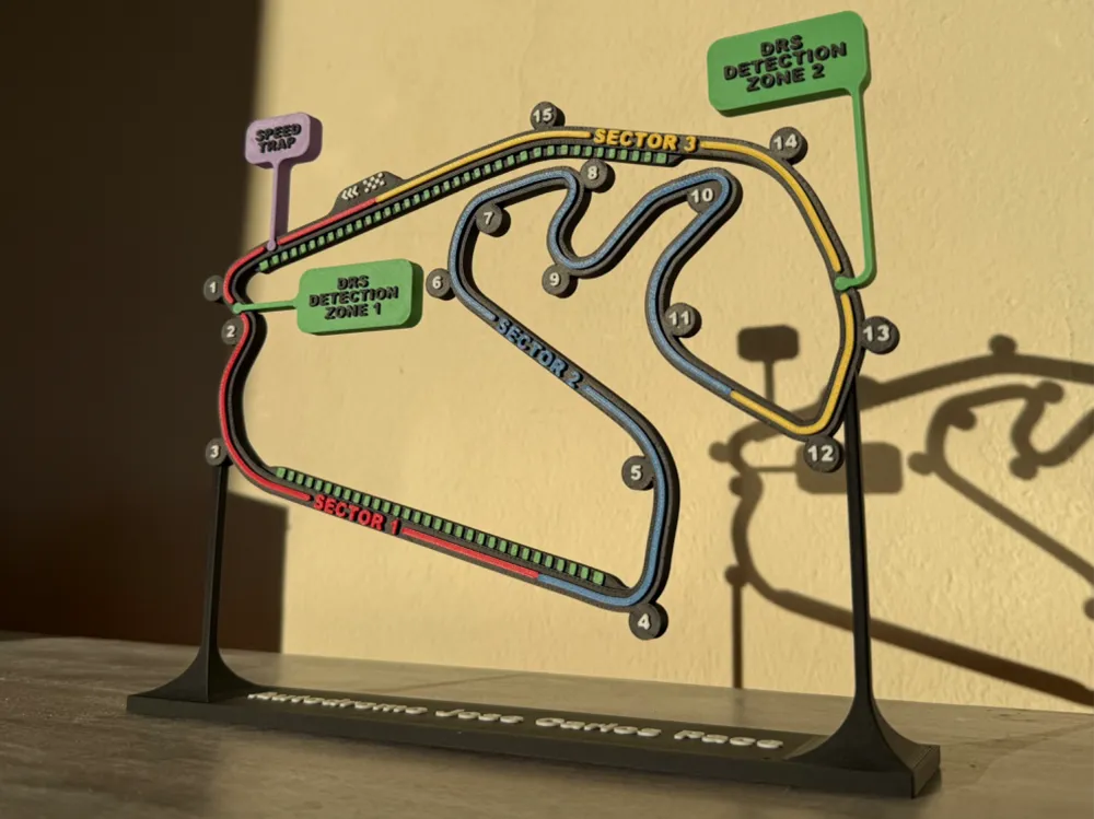 Interlagos Formula 1 track - Free 3D Print Model - MakerWorld