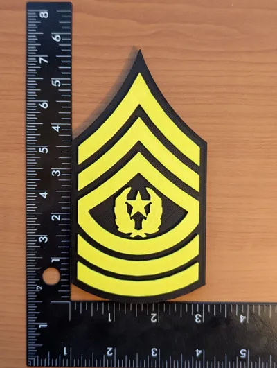 ARMY Command Sergeant Major E9 Rank by jwharris79 MakerWorld: Download ...