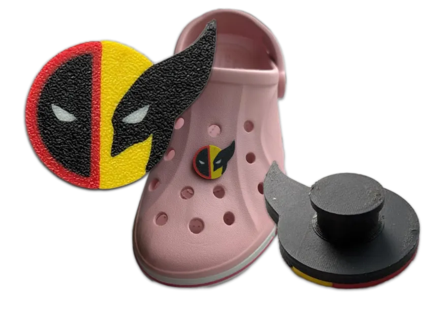 Deadpool Wolverine Croc Charm by Austin314 - MakerWorld