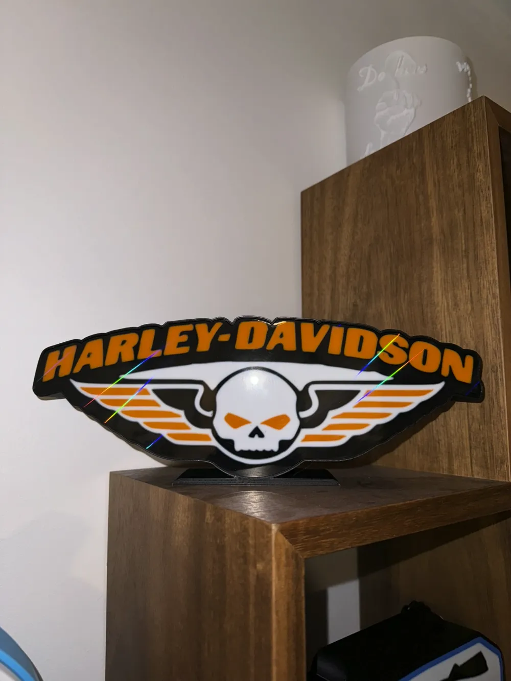 Lamp Light Harley Davidson Box LED Boite Lumineuse by guillaume76620 ...