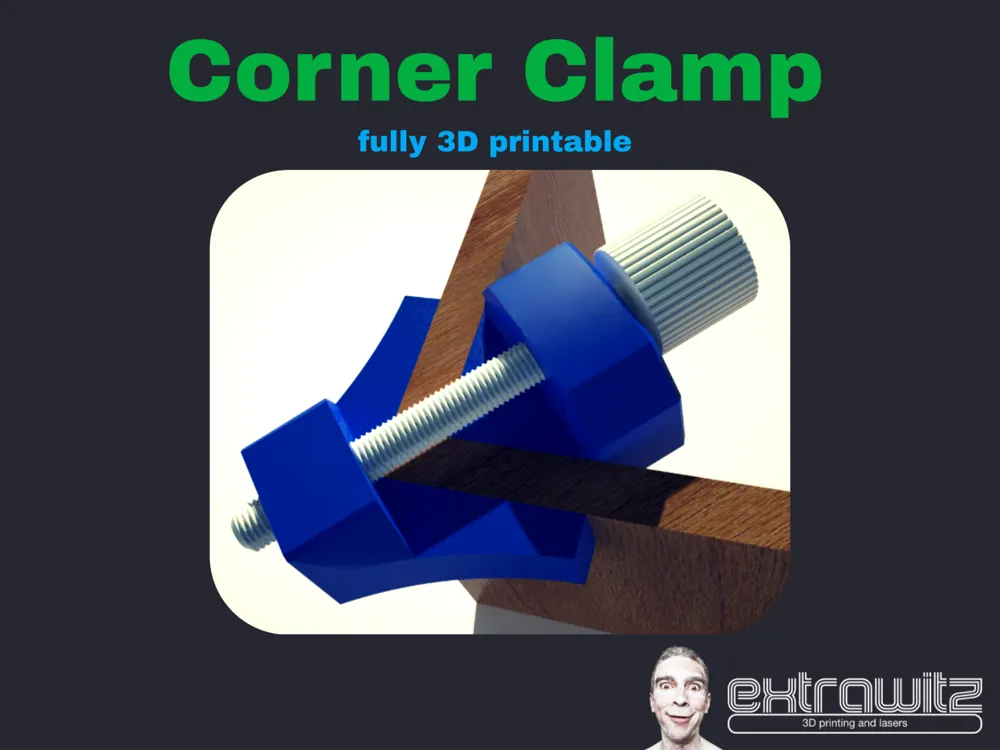 Corner Clamp (fully printable) - Free 3D Print Model - MakerWorld