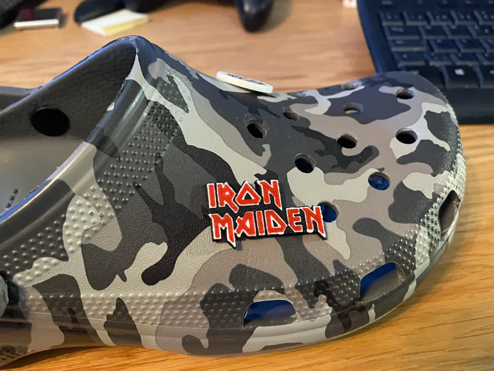 Pin Crocs Iron Maiden by DemonKing MakerWorld: Download Free 3D Models