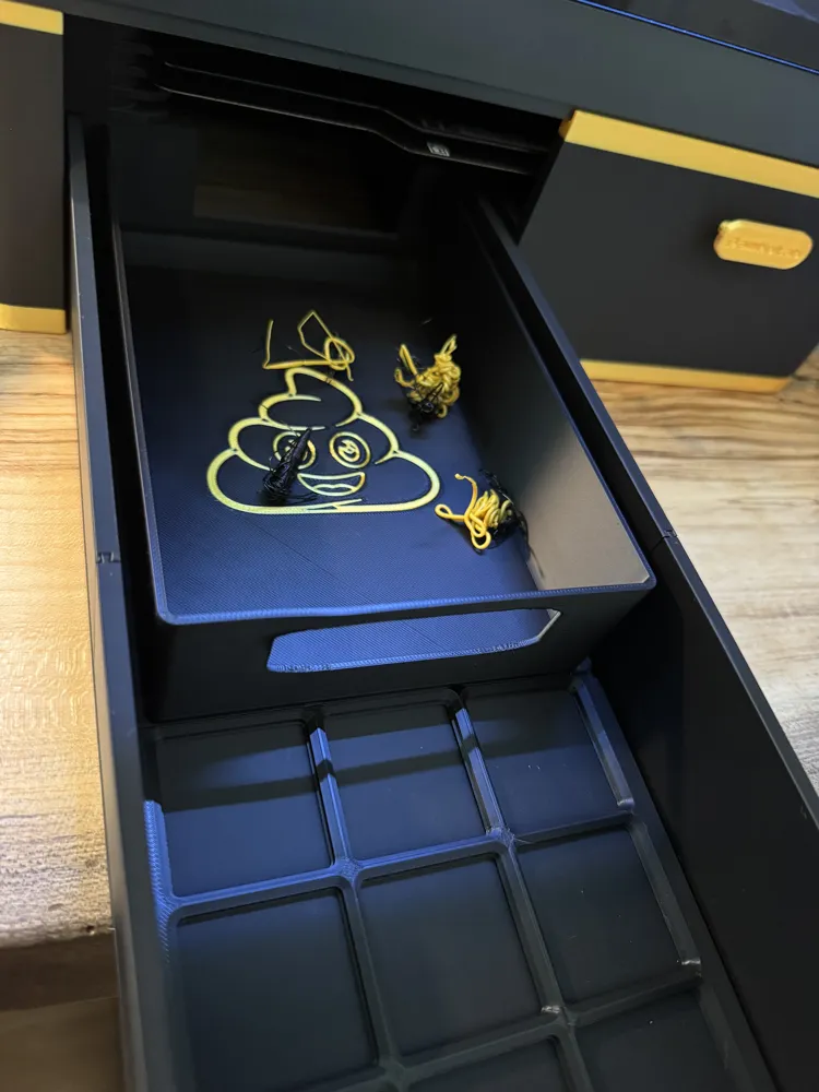 Poop Catcher Bin for AJ's Under Printer drawer - Free 3D Print Model ...