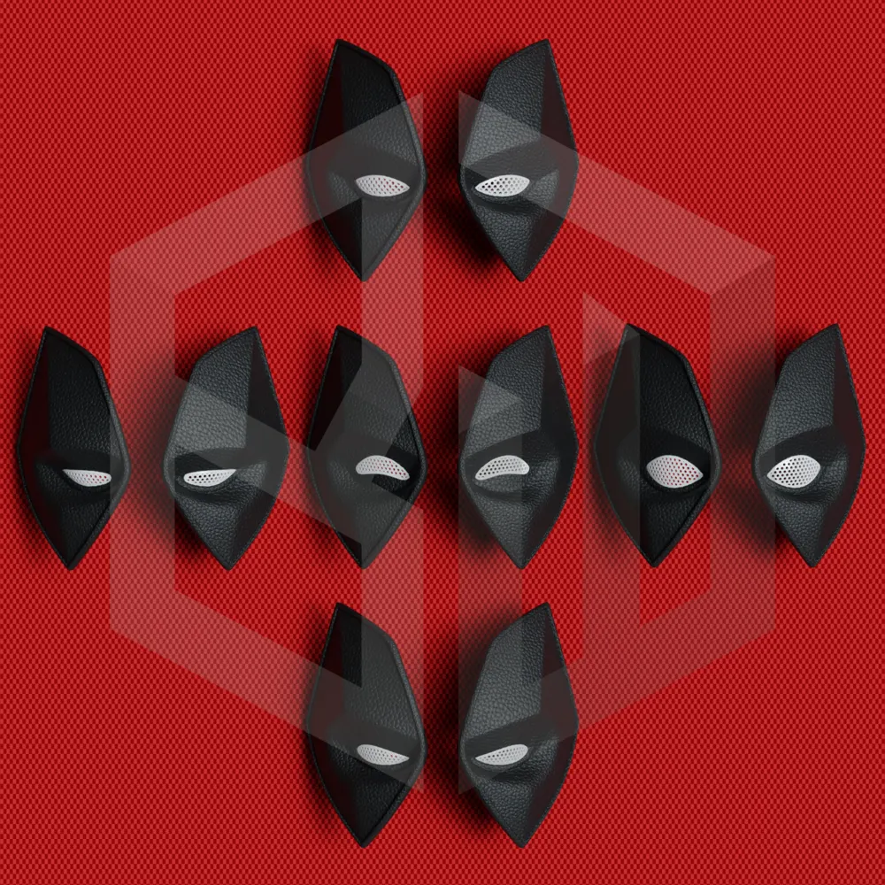 Textured Eye Pack For DeadPool Textured Helmets - Free 3D Print Model ...