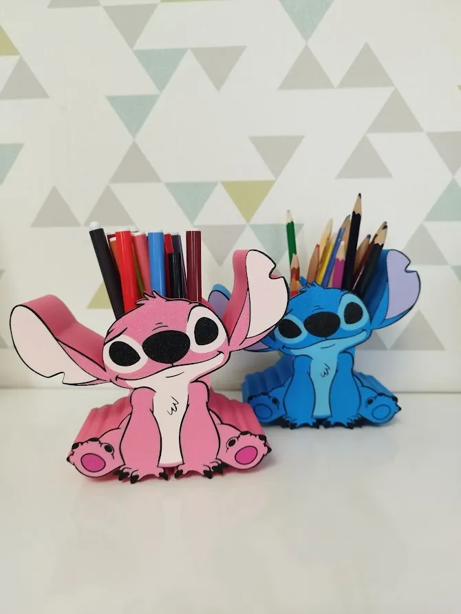 Stitch pen holder - Free 3D Print Model - MakerWorld
