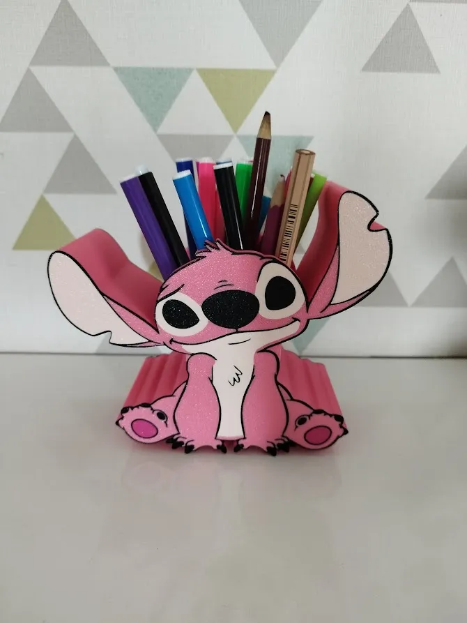 Stitch pen holder - Free 3D Print Model - MakerWorld