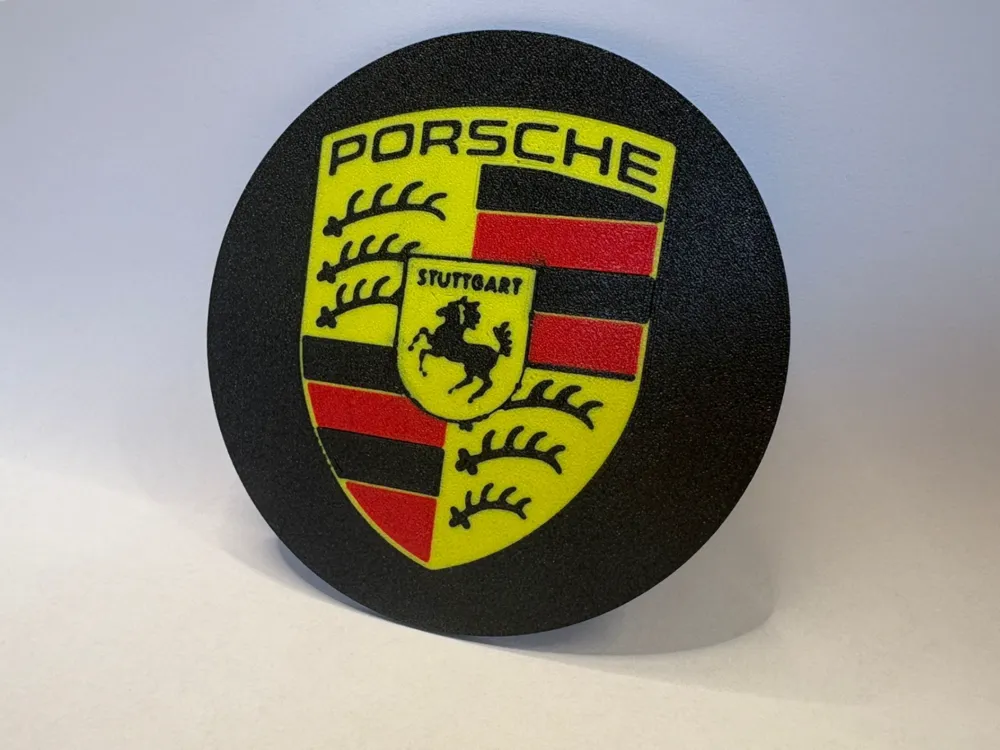 Porsche Coaster - Free 3D Print Model - MakerWorld