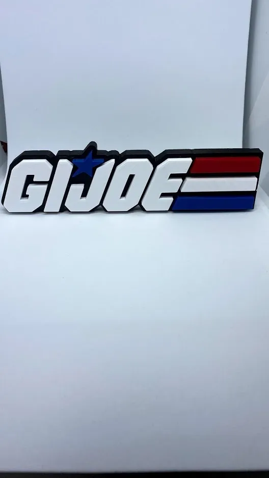 G i Joe logo sign by Smart3d by Gabriel Gomes - MakerWorld
