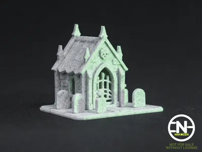 Spooky Mausoleum Kit Card by Nakozen - MakerWorld