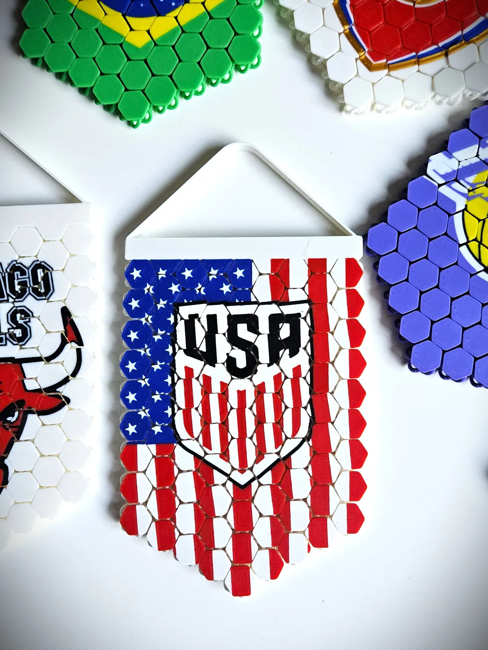 USA soccer flexible logo flag - Free 3D Print Model - MakerWorld