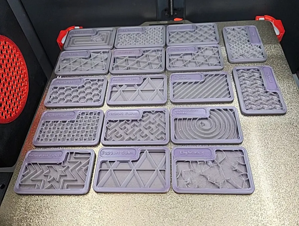 Infill Swatches (Bambu Lab) by p666buc MakerWorld: Download Free 3D Models