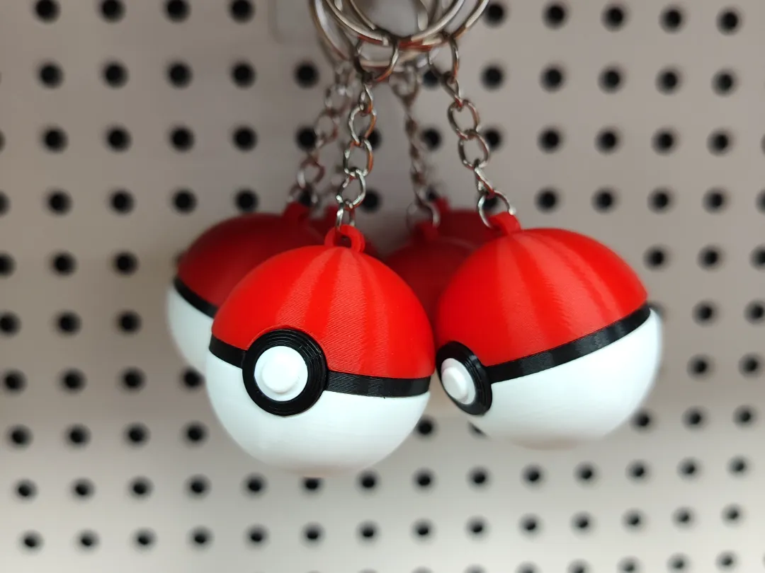 Pokeball Keychain - Free 3D Print Model - MakerWorld