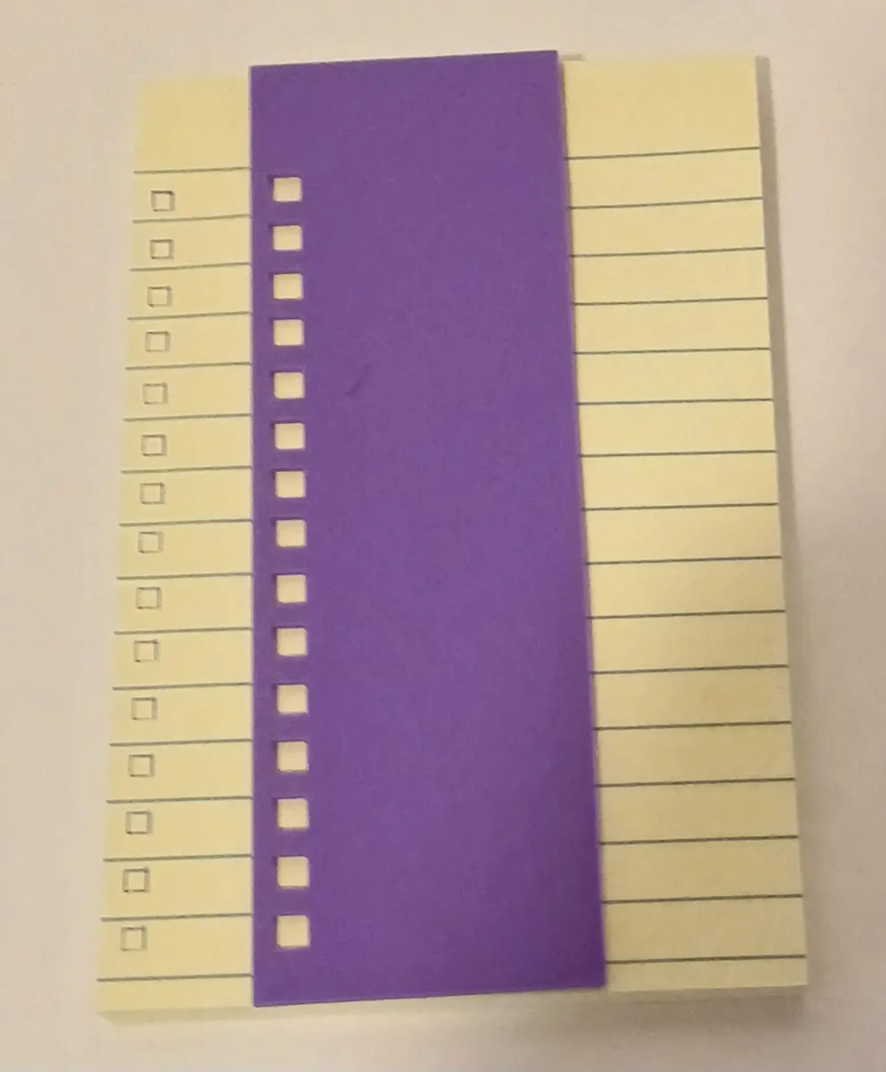 Chkbox Template 6"x4"/152mmx100mm Posit it Note - Free 3D Print Model ...