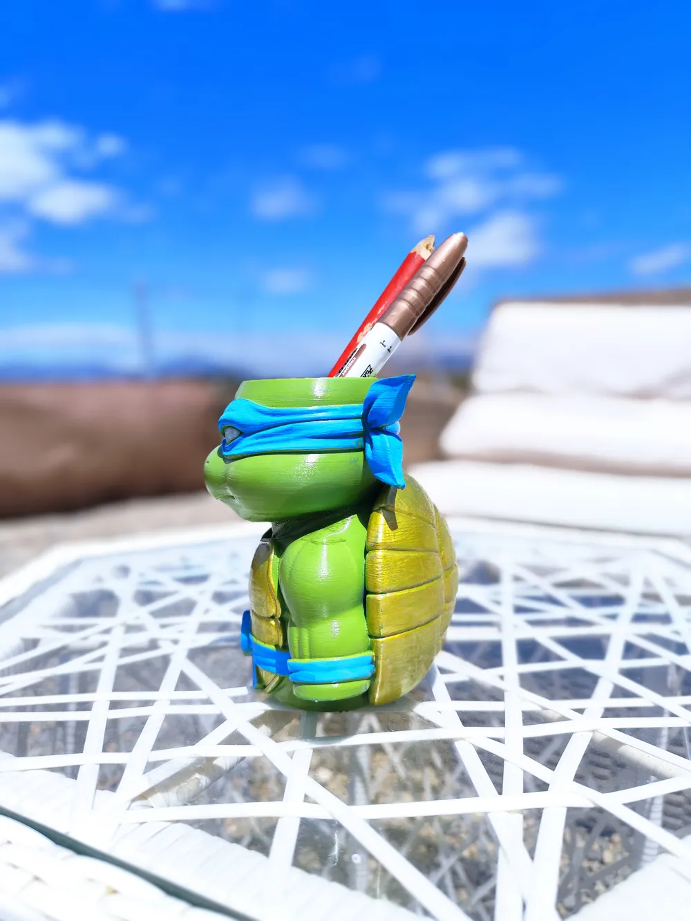 Ninja Turtle Pen Holder – Fun & Customizable - Free 3D Print Model ...