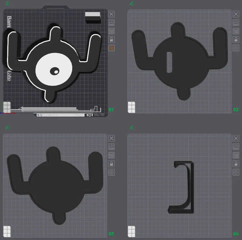 Pokemon - 0201 Unown E LED Lamp by BeeTee 3D - MakerWorld