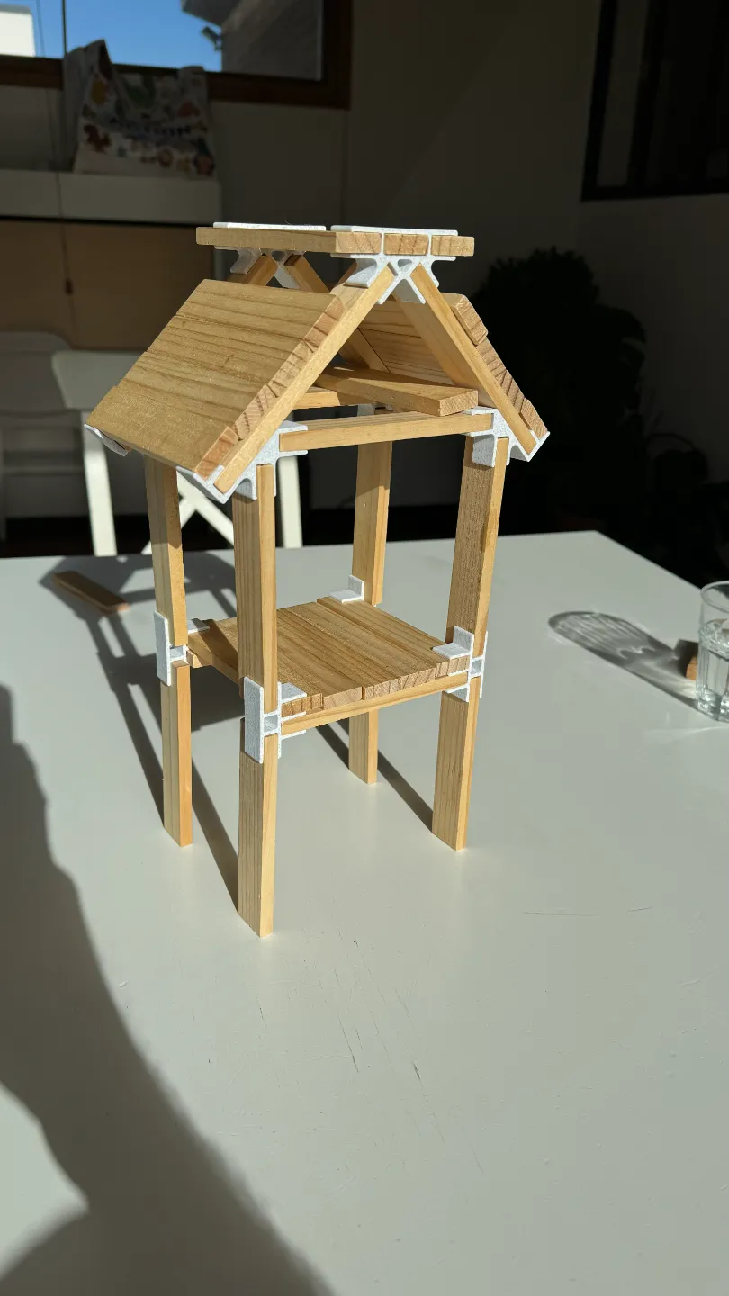 Kapla House Connectors Kit / Wooden planks toy connectors by ...