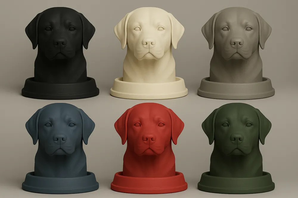 Labrador Dog Bust, Stylized 3D Printable Sculpture by MyPetIn3D ...