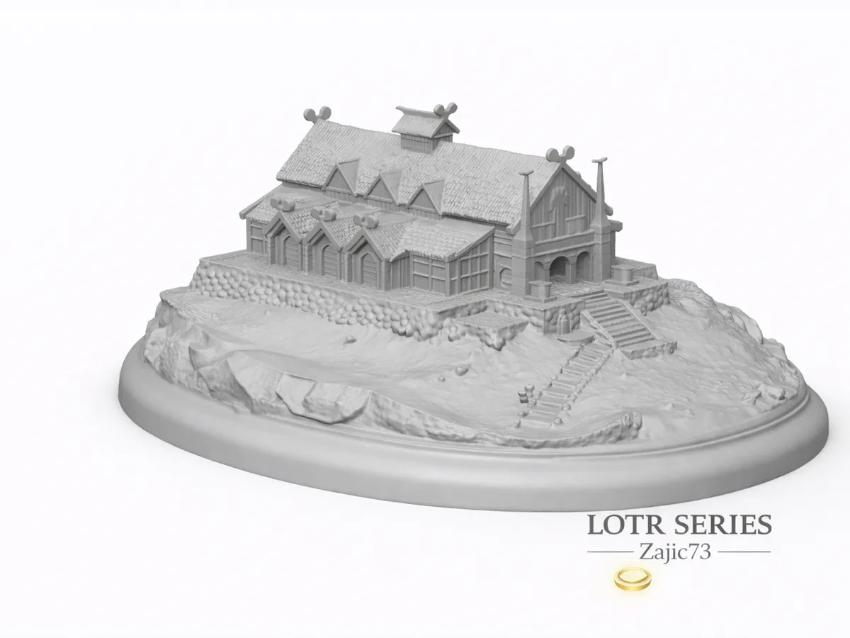 GOLDEN HALL OF EDORAS (Lord of The Rings - LOTR) - Free 3D Print Model ...