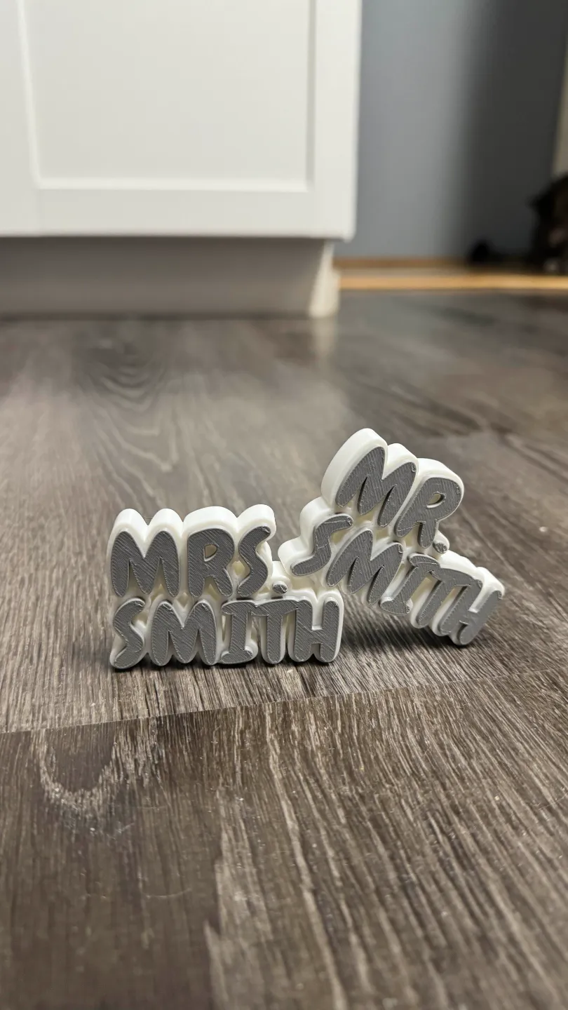 Custom Name Sign [OPENSCAD] by busterblake27 MakerWorld: Download Free ...